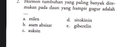 2 Hormon tumbuhan yang paling banyak | StudyX