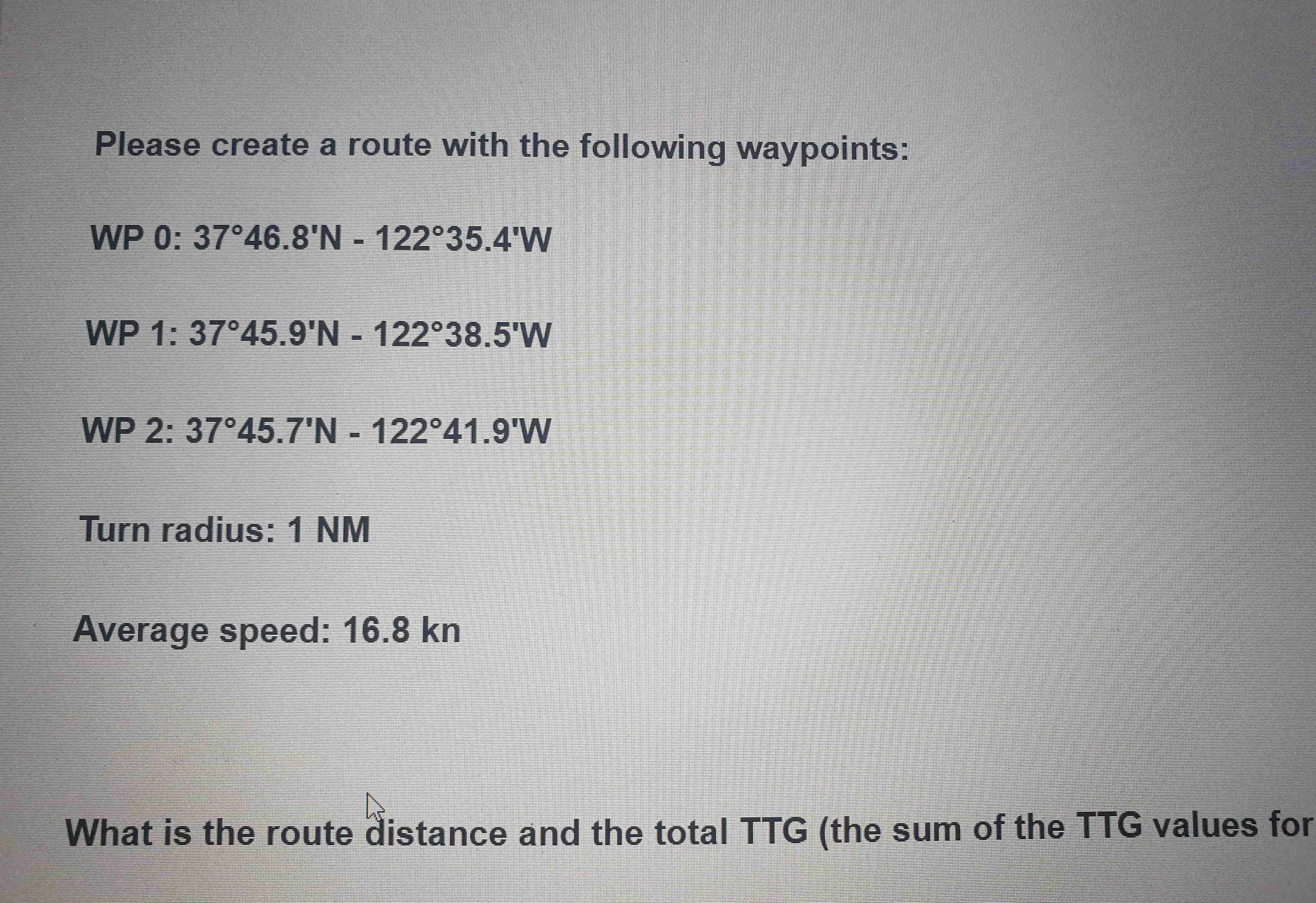 Please create a route with the following
