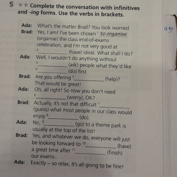 5 Complete the conversation with infinitives | StudyX