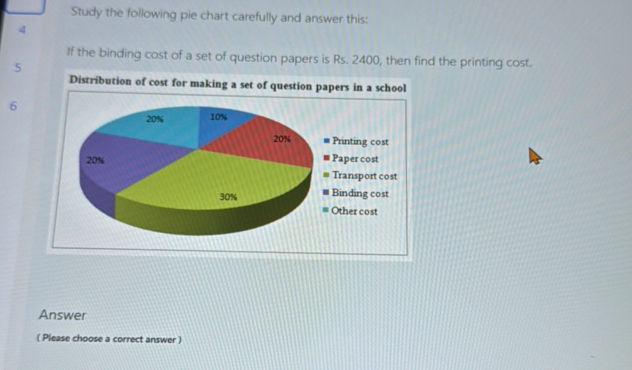 Study the following pie chart carefully and | StudyX