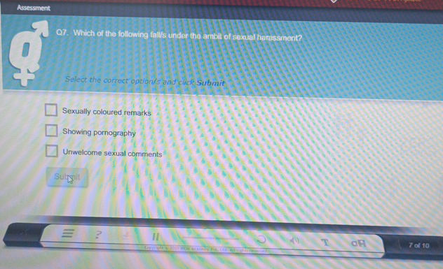 Q7 Which of the following fall/s under the | StudyX