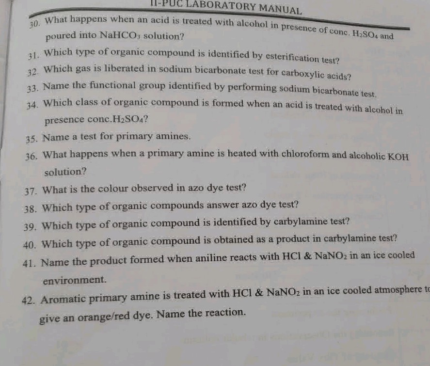 30 What happens when an acid is treated with | StudyX