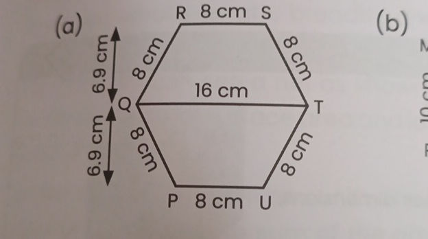 (a)The figure shows a hexagon with sides of | StudyX