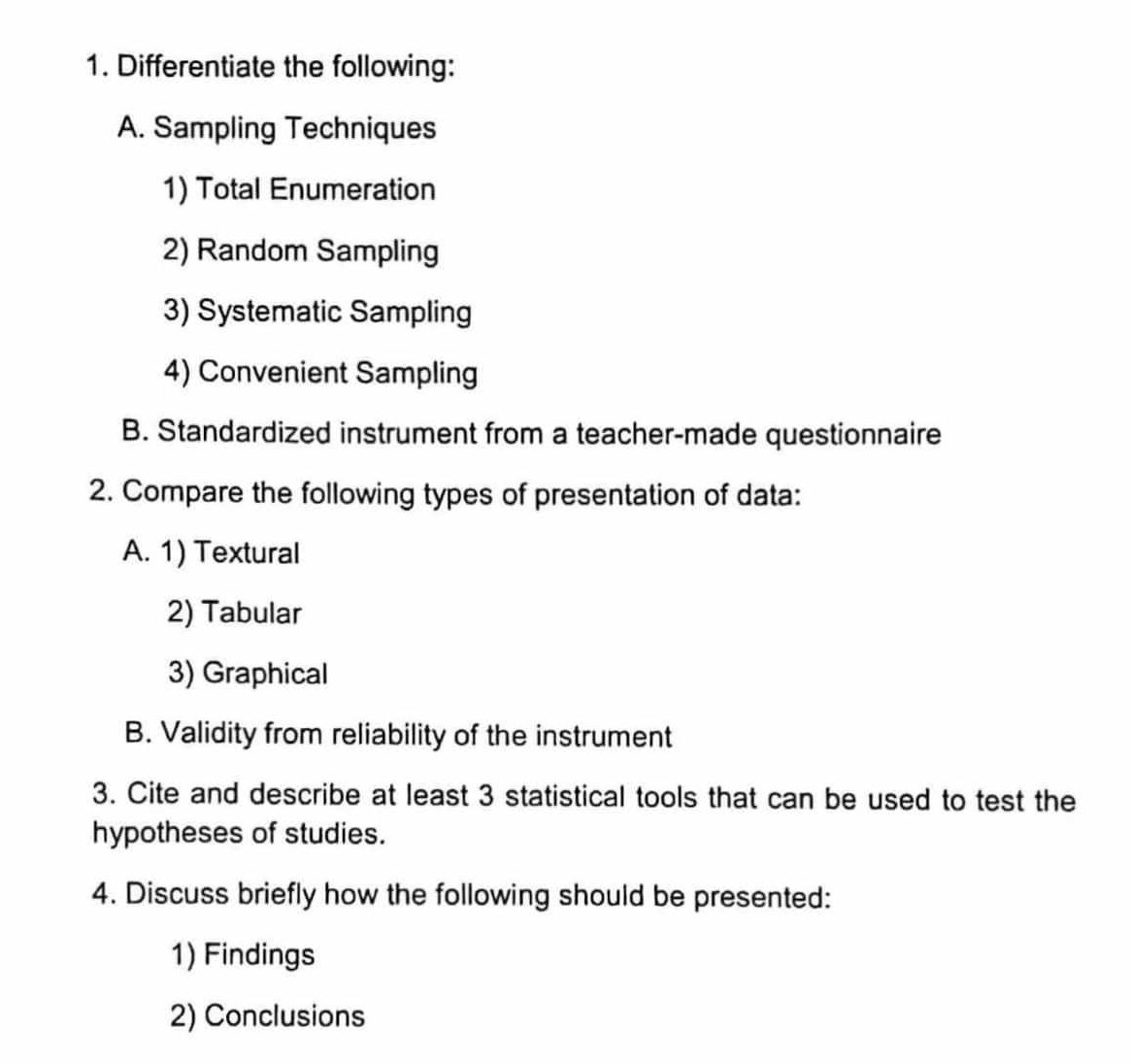 1 Differentiate the following A Sampling | StudyX