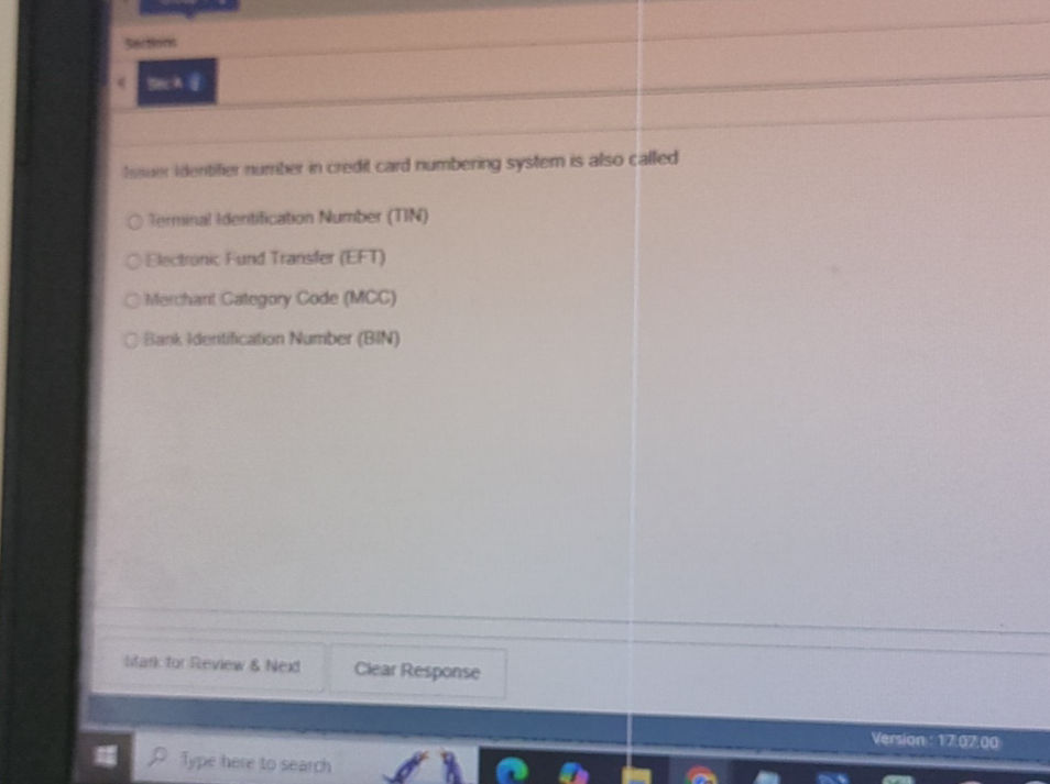 Issuer Identifier number in credit card | StudyX