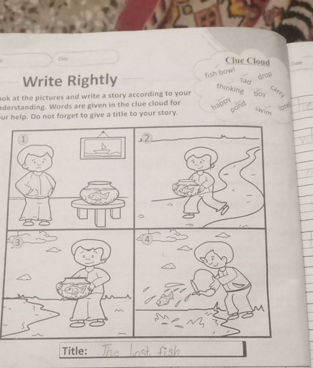 Look at the pictures and write a story | StudyX