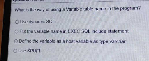 What is the way of using a Variable table | StudyX