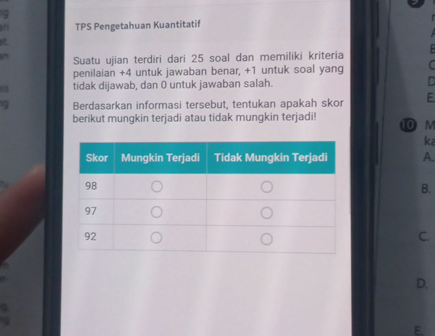 TPS Pengetahuan Kuantitatif Suatu ujian | StudyX