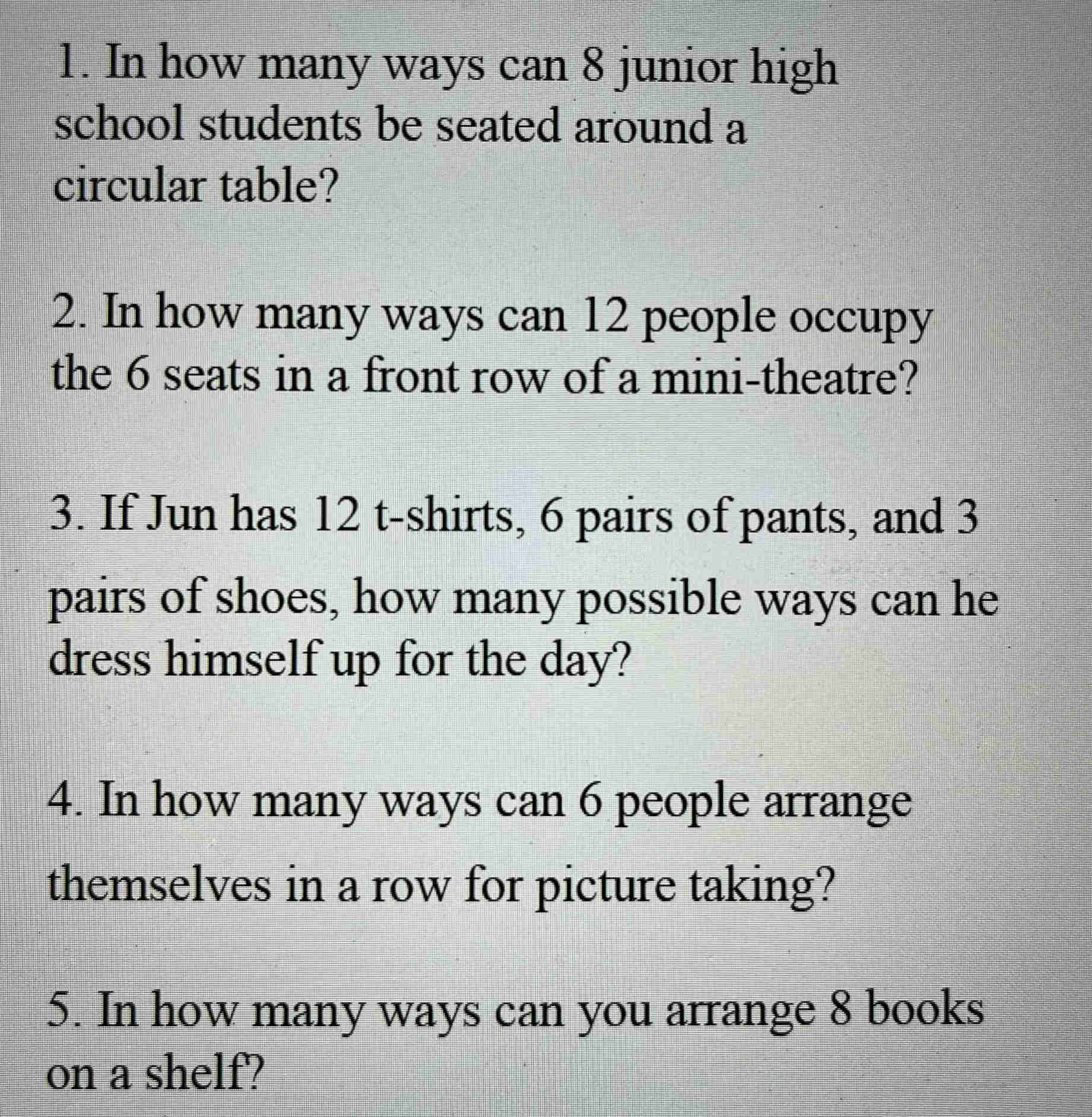 1 In how many ways can 8 junior high school | StudyX