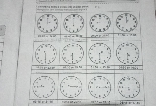 Converting analog clock into digital clock | StudyX