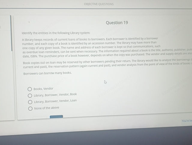 Identify the entities in the following | StudyX