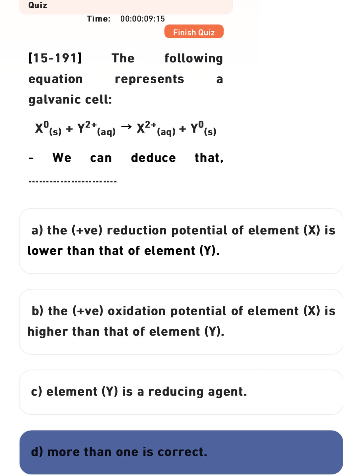 15-191 The following equation represents a