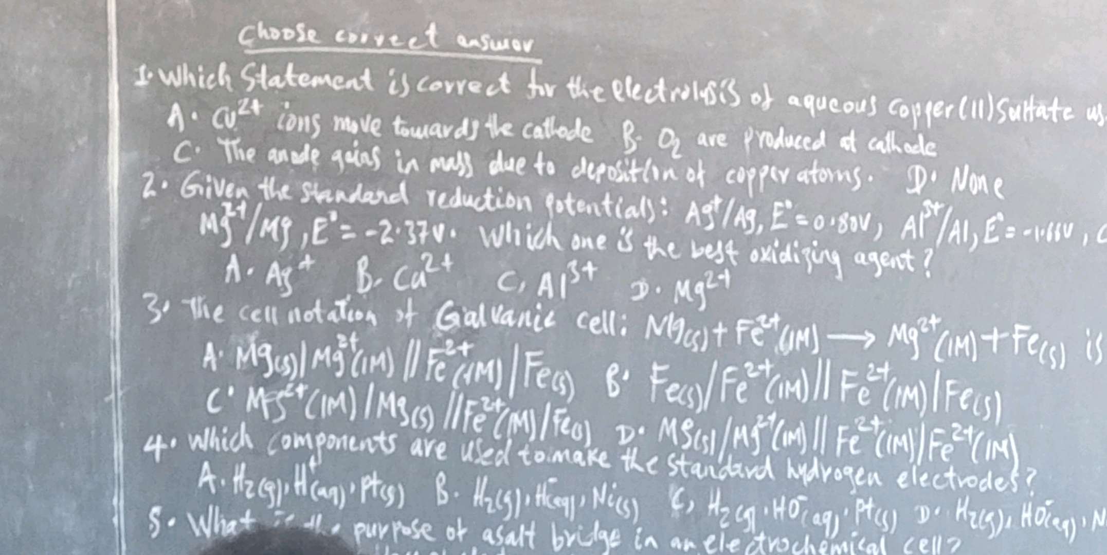 Choose correct answer 1 Which Statement is | StudyX