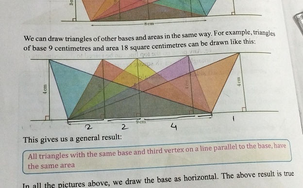 We can draw triangles of other bases and | StudyX