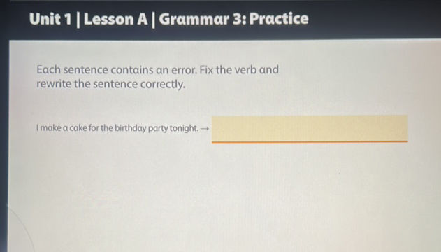 Unit 1 Lesson A Grammar 3 Practice Each | StudyX