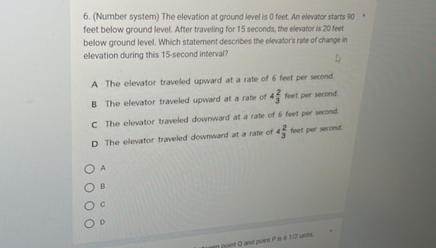 6 (Number system) The elevation at ground | StudyX