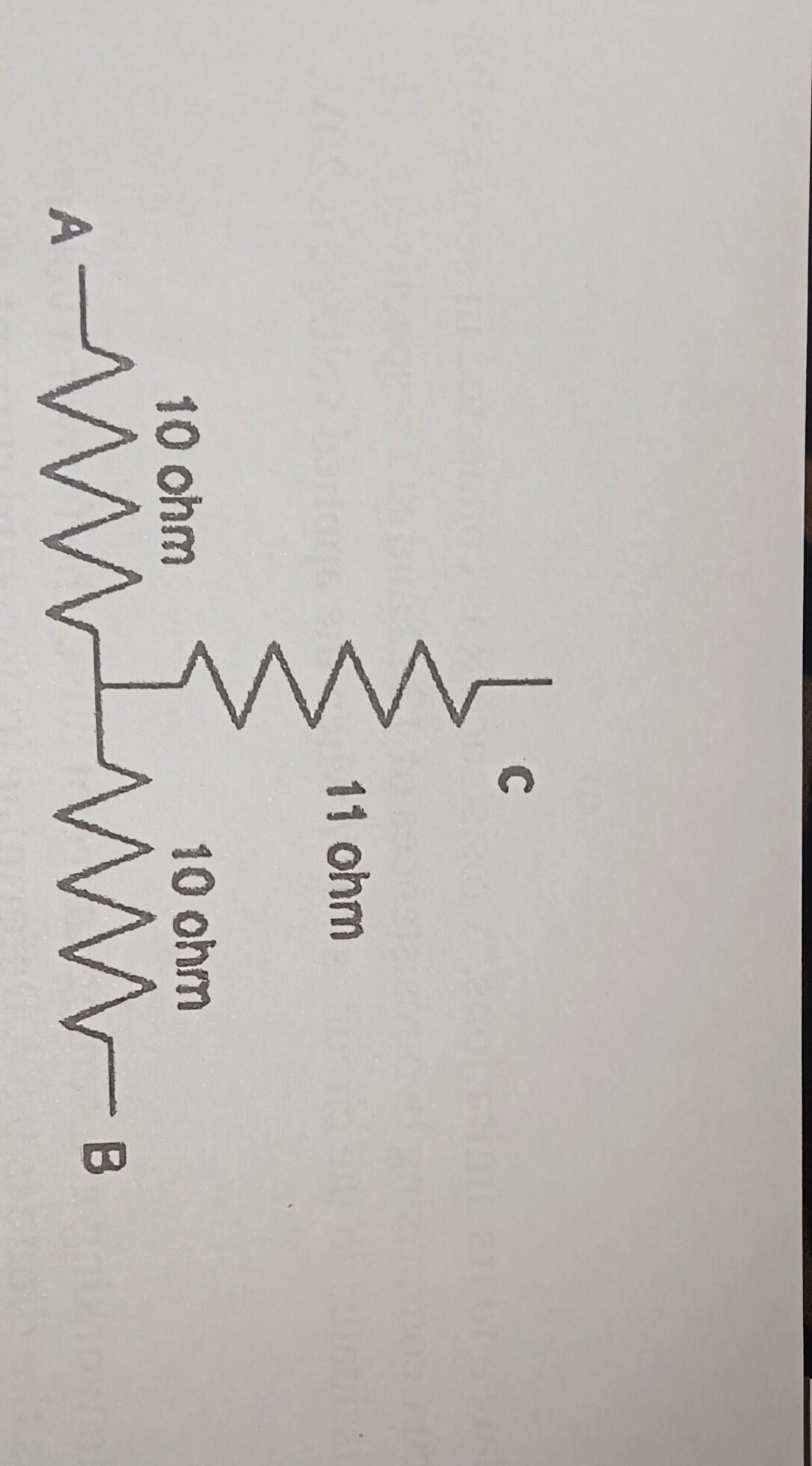 A circuit diagram shows three resistors | StudyX