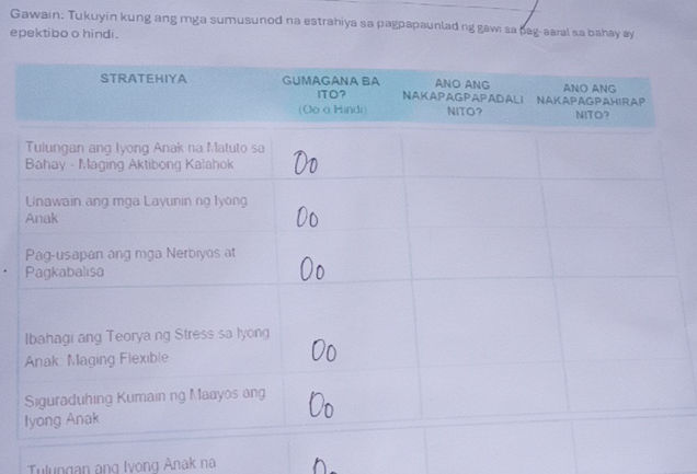 Gawain Tukuyin kung ang mga sumusunod na | StudyX