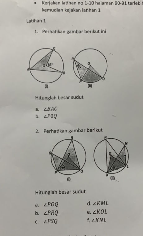 Latihan 1 1 Perhatikan gambar berikut ini | StudyX