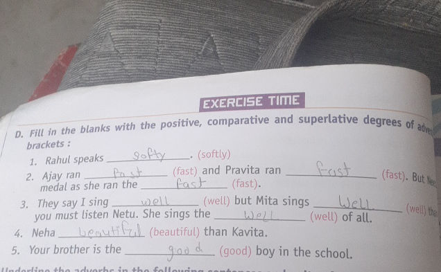 D Fill in the blanks with the positive | StudyX