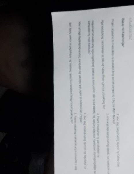 Gabay na Katanungan 1 Ano ang pangunahing | StudyX