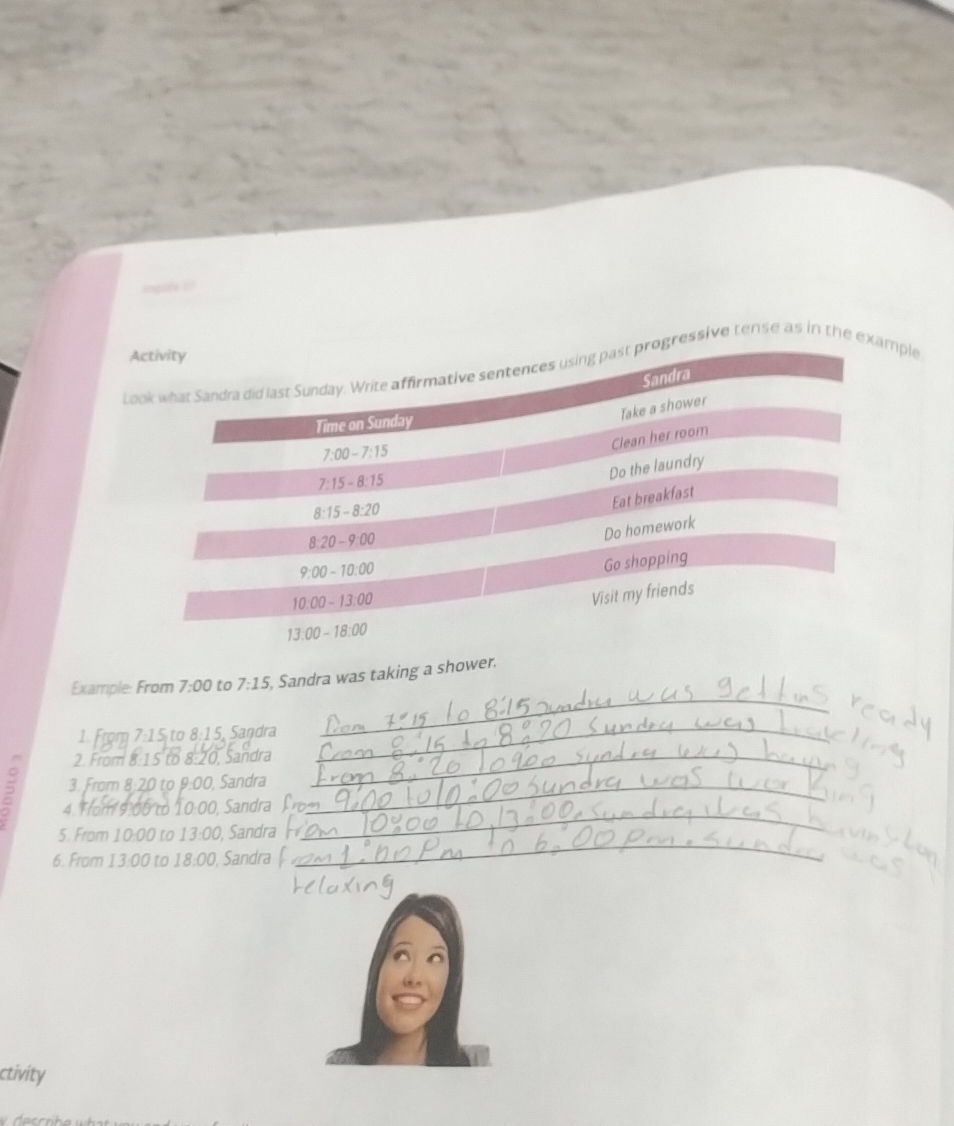 Look what Sandra did last Sunday Write | StudyX