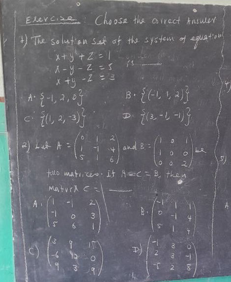 Exercise Choose the correct answer 1) The | StudyX