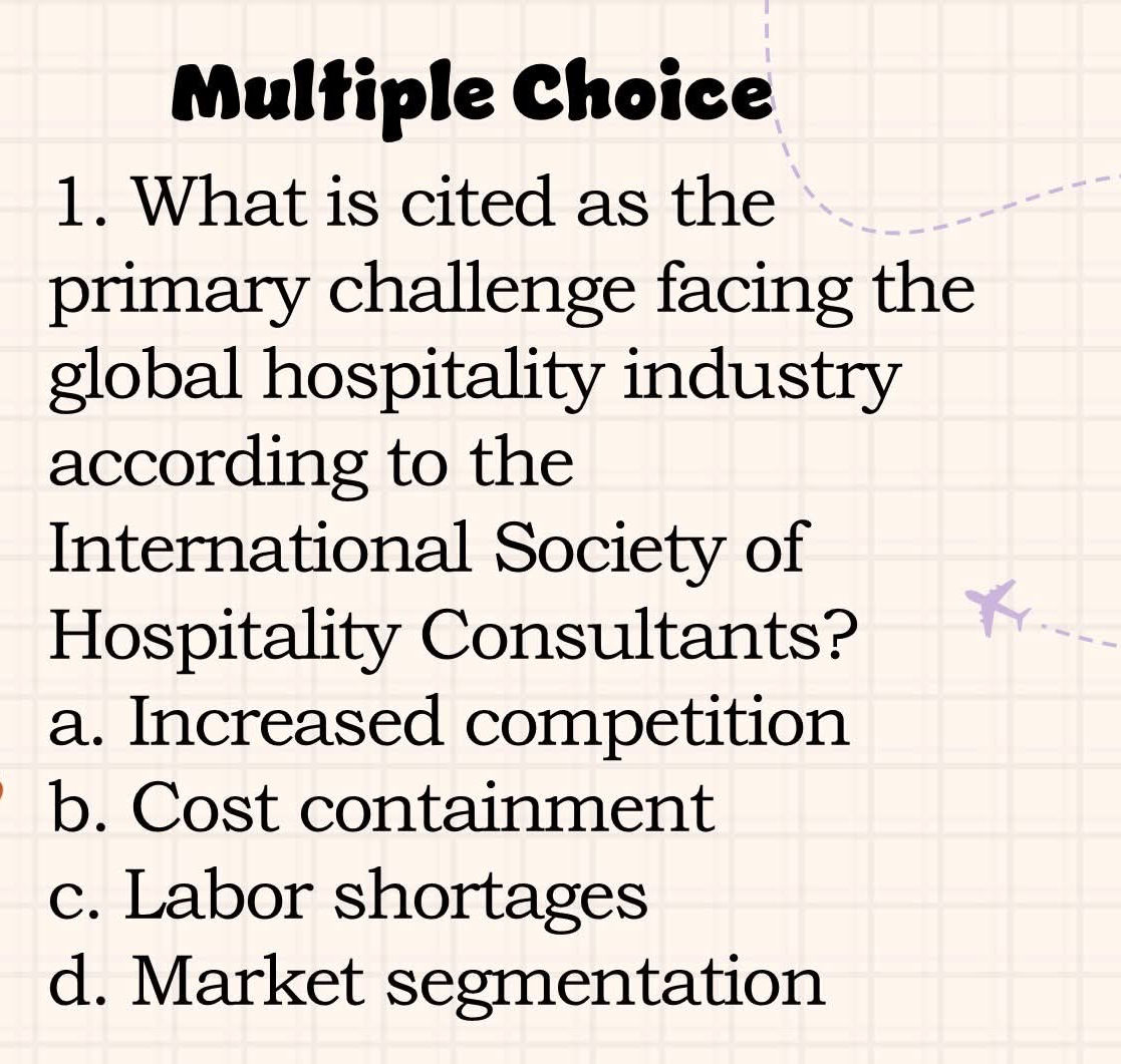 Multiple Choice 1 What is cited as the | StudyX
