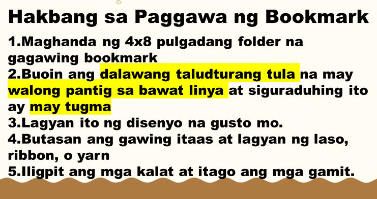 Hakbang sa Paggawa ng Bookmark 1Maghanda ng | StudyX