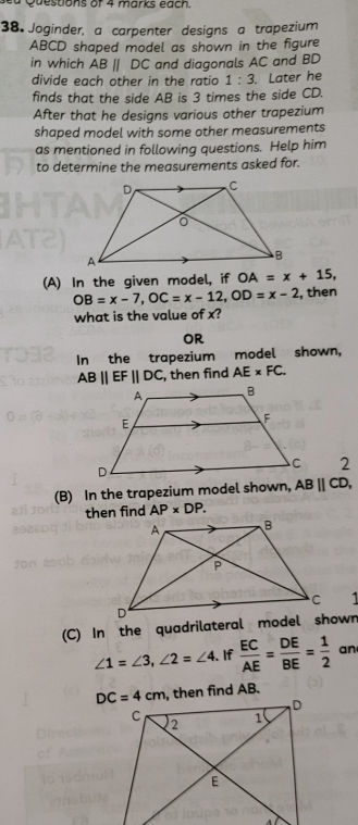 38 Joginder a carpenter designs a trapezium