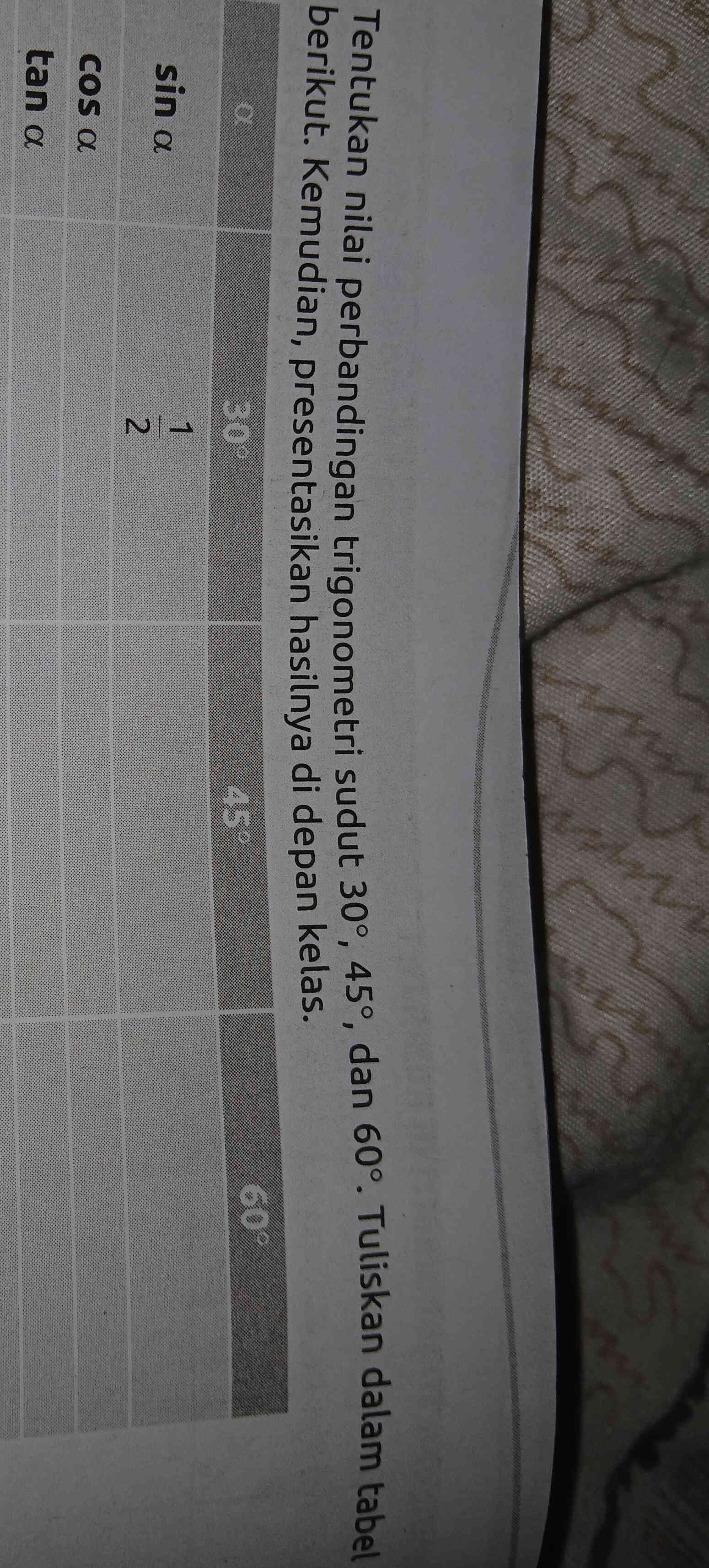 Tentukan nilai perbandingan trigonometri | StudyX