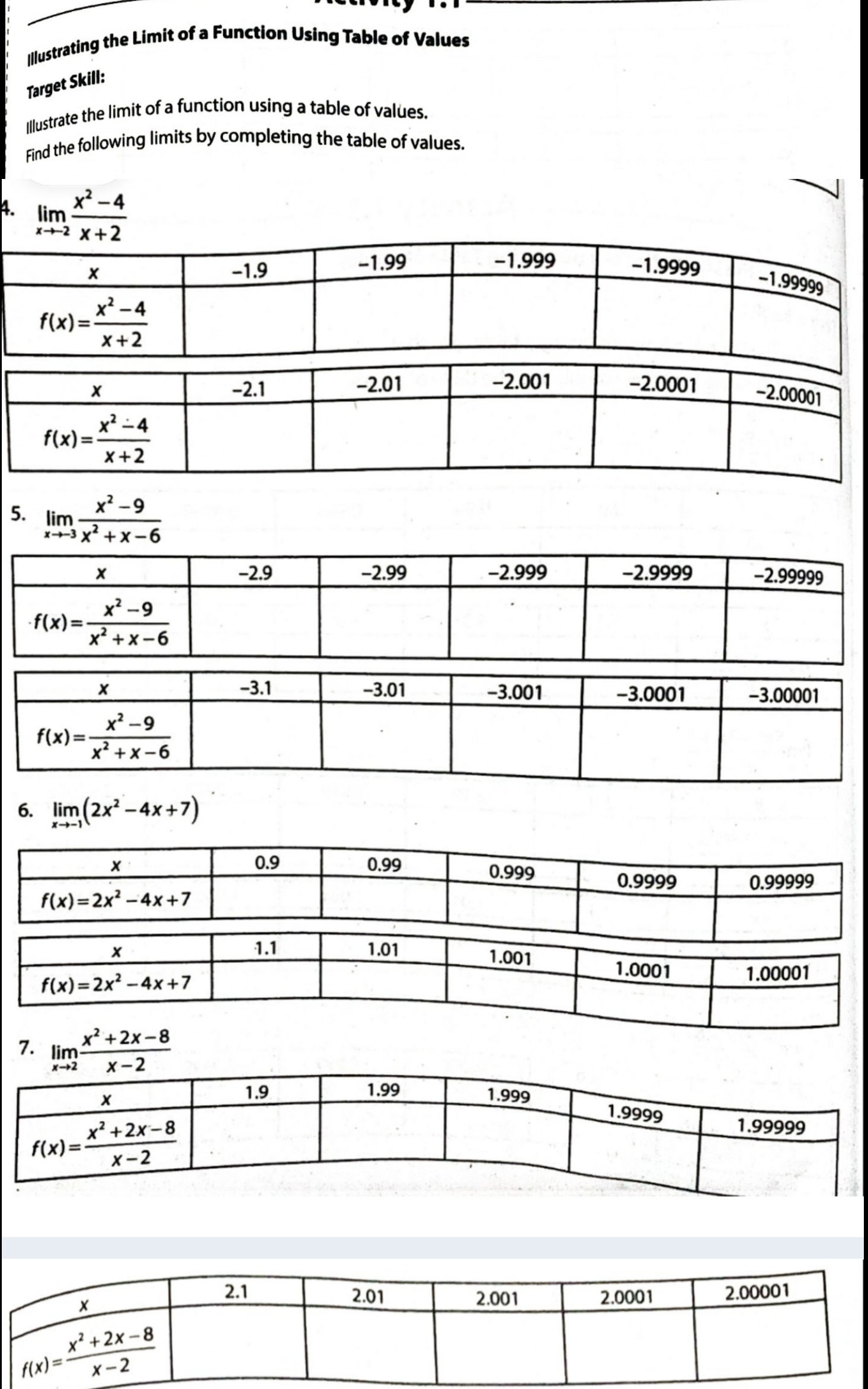 Illustrating the Limit of a Function Using | StudyX