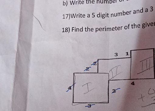 18) Find the perimeter of the given figure | StudyX
