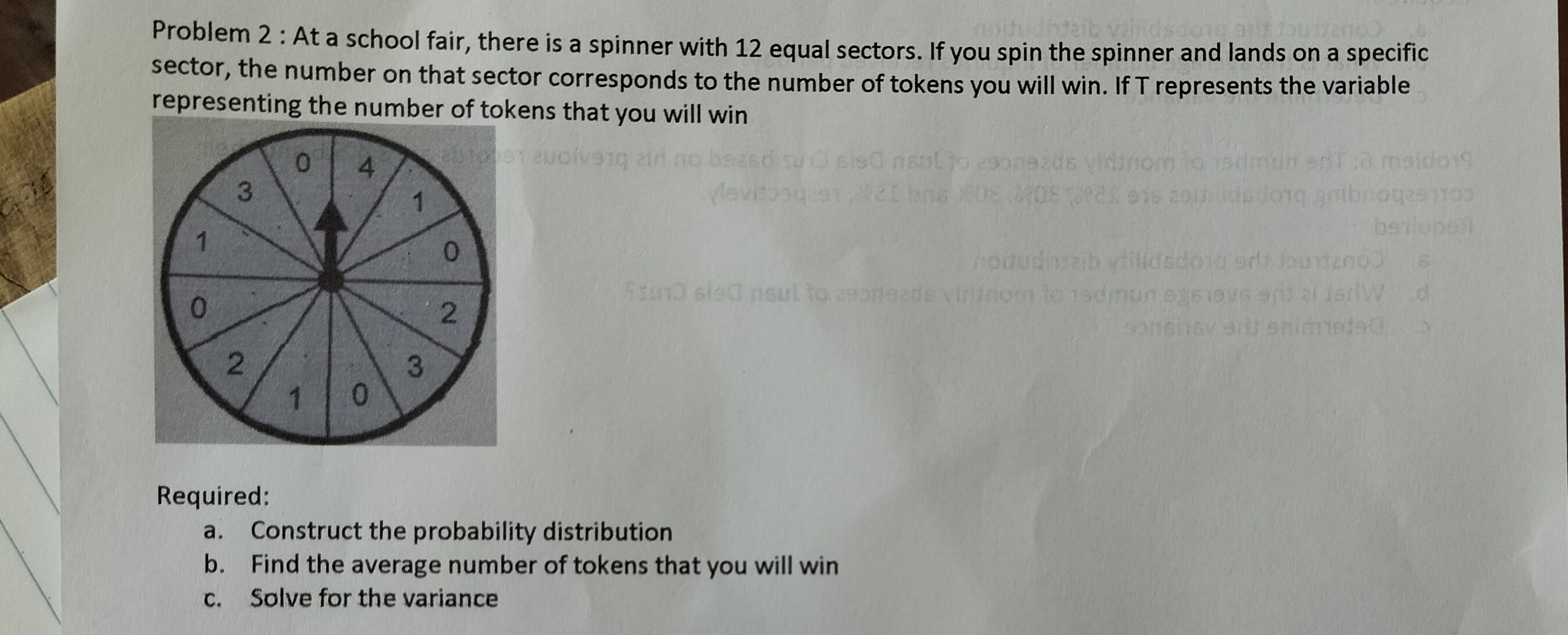 Problem 2 At a school fair there is a | StudyX