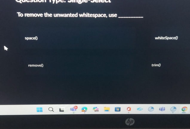 To remove the unwanted whitespace use | StudyX