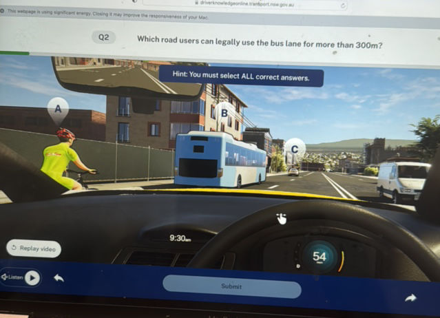 Q2 Which road users can legally use the bus | StudyX