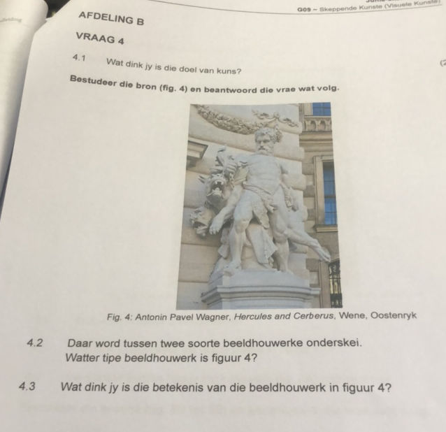 AFDELING B VRAAG 4 41 Wat dink jy is die | StudyX