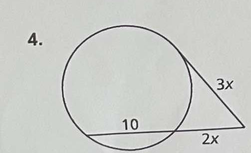 Find the value of xThe figure shows a circle | StudyX