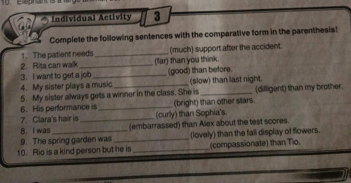 Individual Activity 3 Complete the following | StudyX