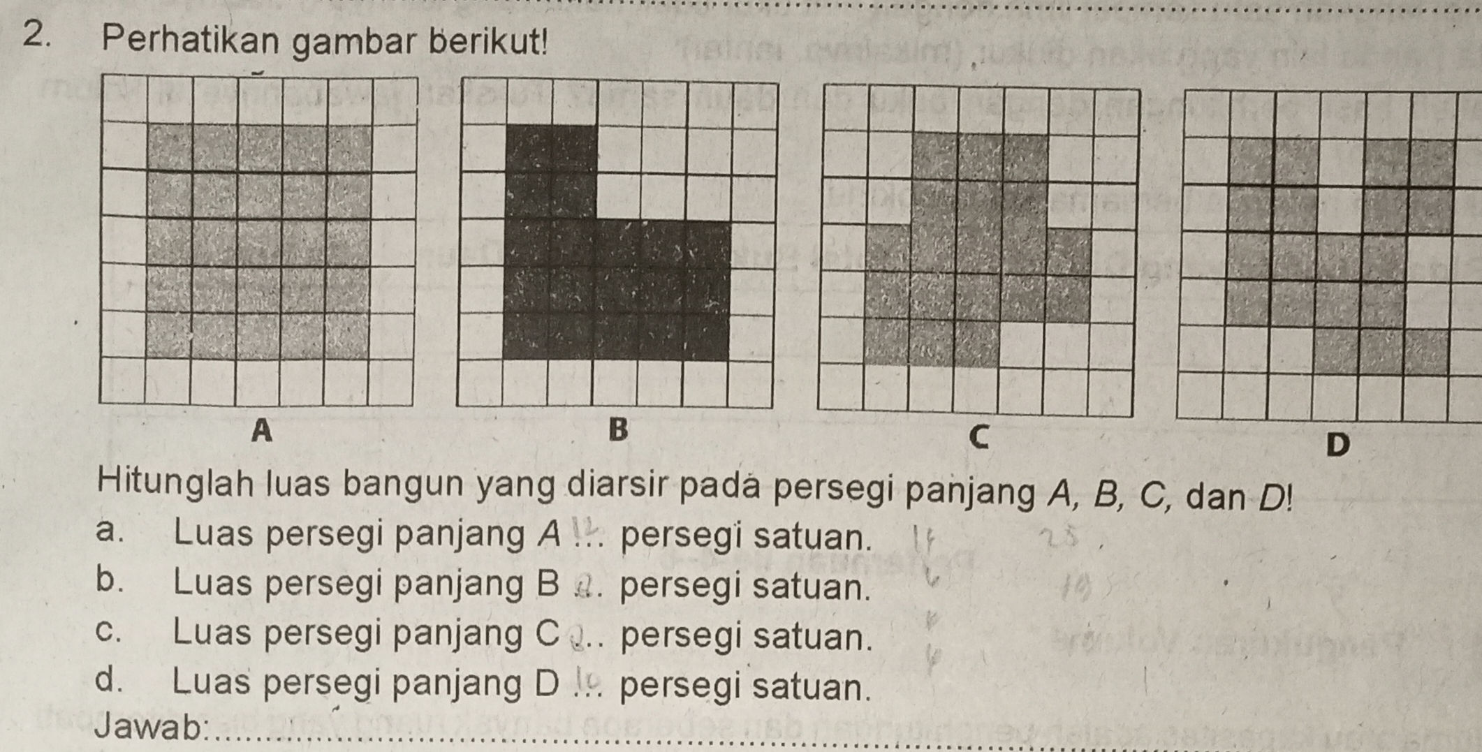 2 Perhatikan gambar berikut Gambar persegi | StudyX