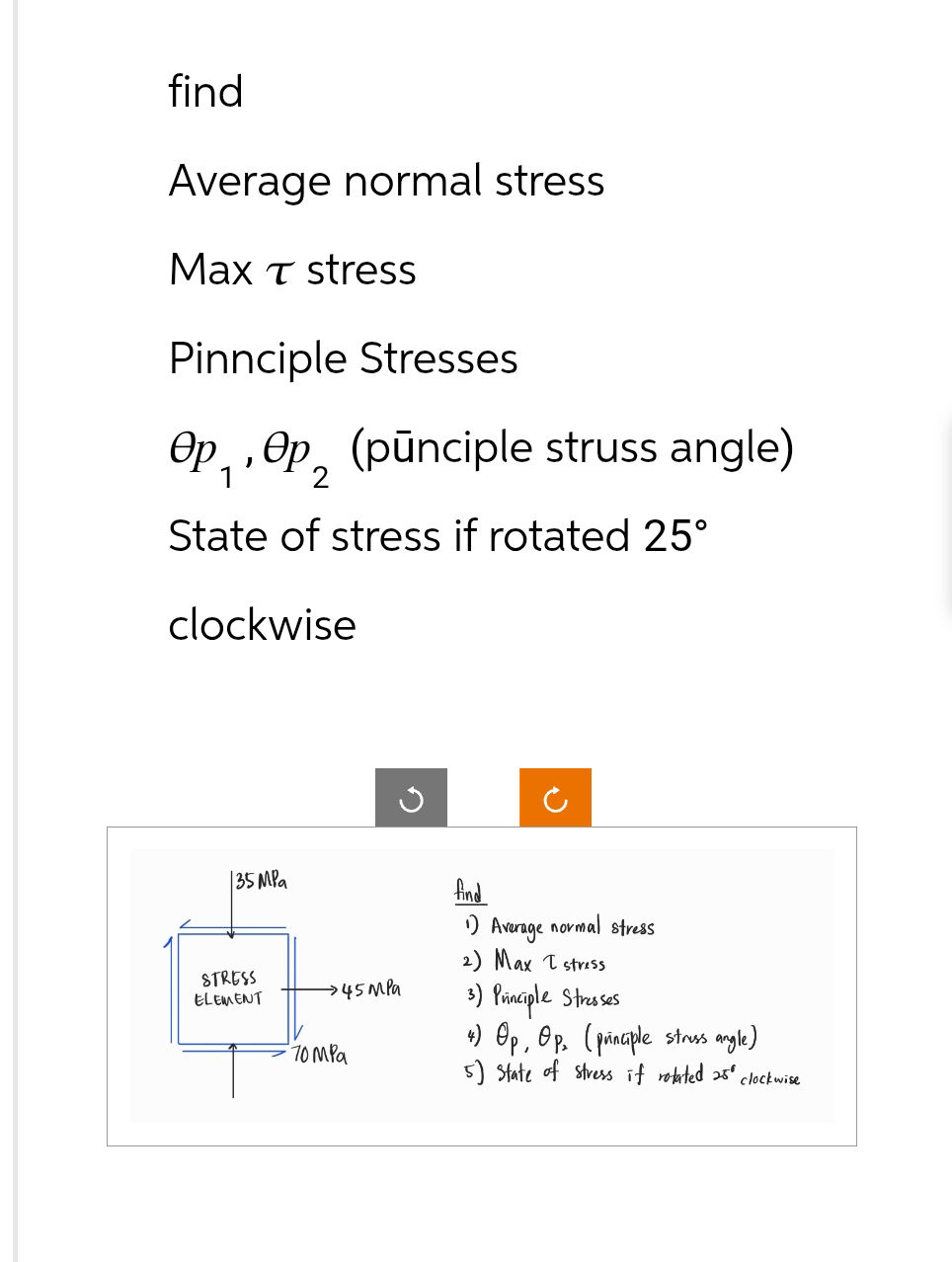 find Average normal stress Max stress | StudyX