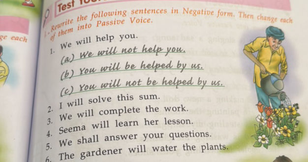 1 Rewrite the following sentences in | StudyX