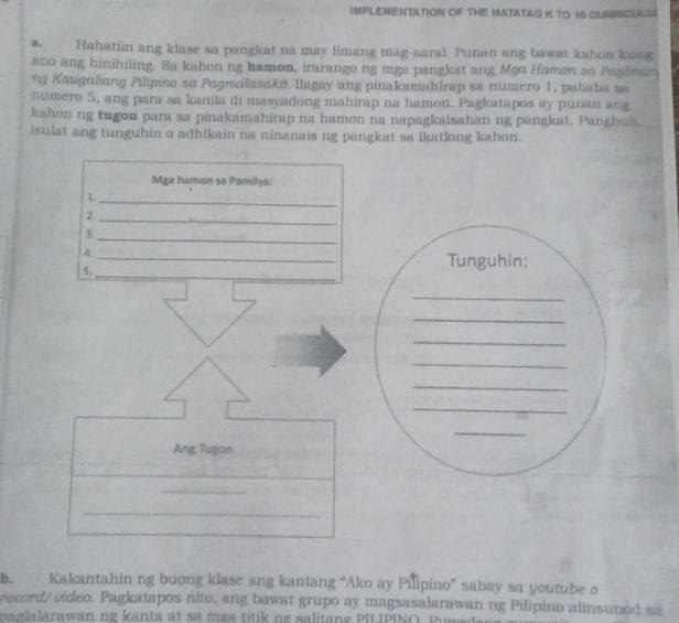 Habatiin ang klase sa pangkat na may limang | StudyX