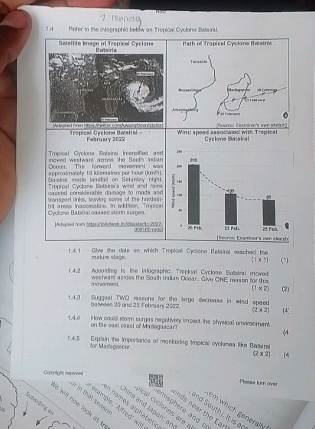 Refer to the infographic below on Tropical | StudyX