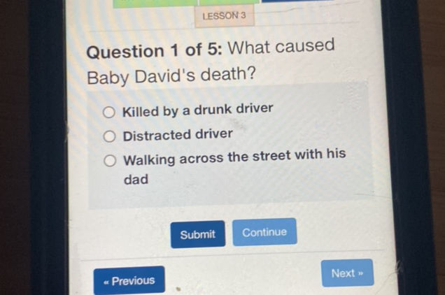 Question 1 of 5 What caused Baby Davids | StudyX