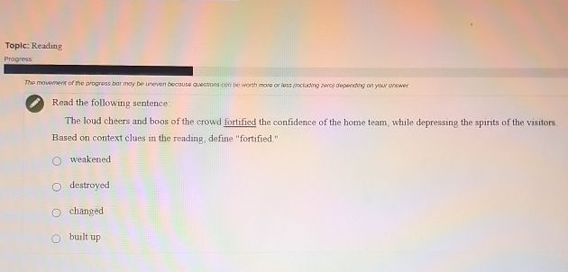 Read the following sentence The loud cheers | StudyX