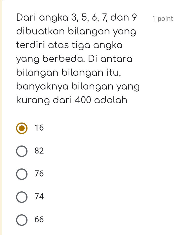 Dari angka 3 5 6 7 dan 9 dibuatkan bilangan | StudyX