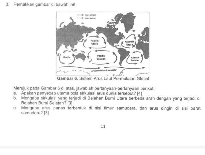 3 Perhatikan gambar di bawah ini Hindia arus | StudyX