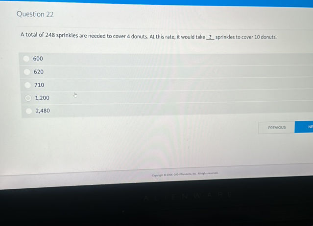 Question 22 A total of 248 sprinkles are | StudyX