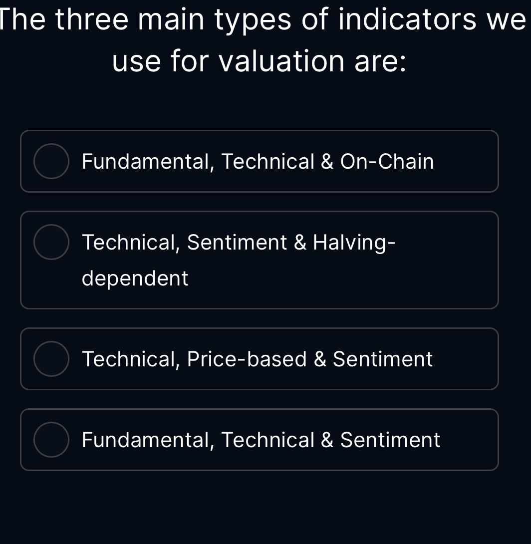 The three main types of indicators we use | StudyX